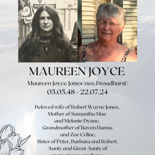 Maureen Jones herdenkingspagina en condoleanceregister